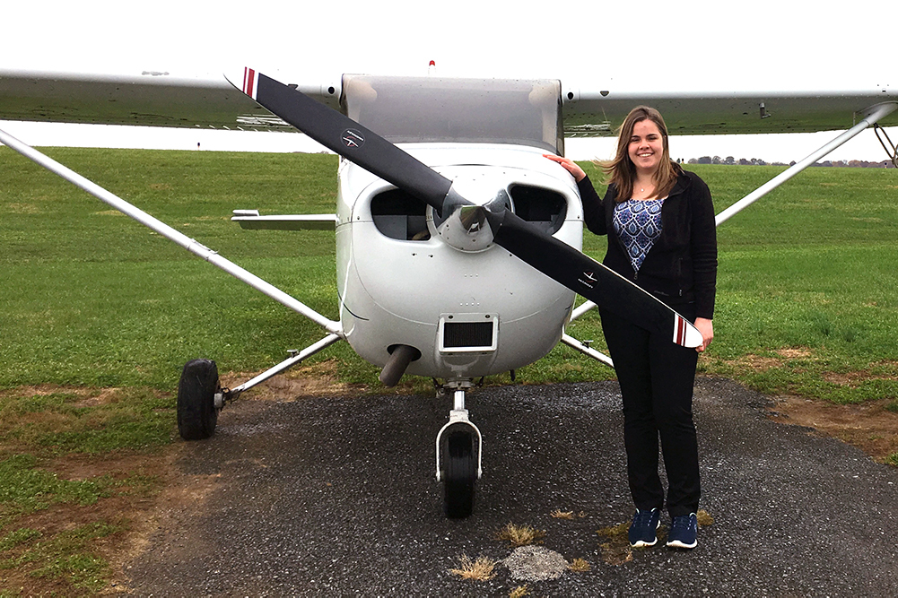 First solo flights with EMU at Lancaster student-pilots: Meet Noelle ...