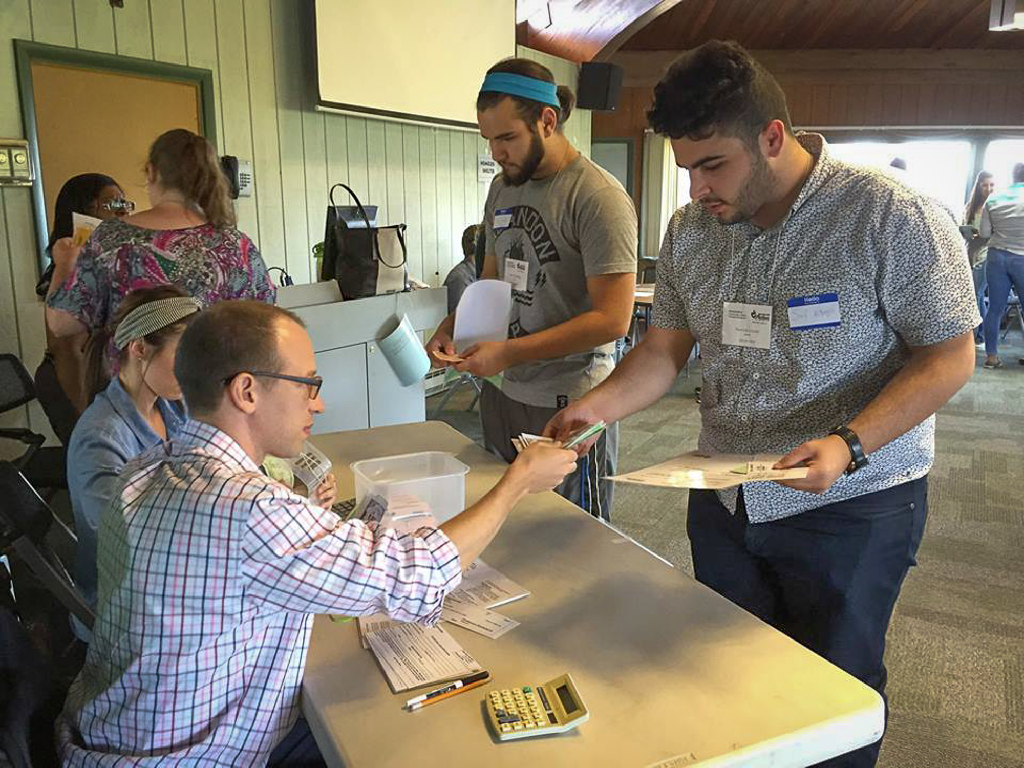 Poverty simulation, set up by Virginia Cooperative Extension ...
