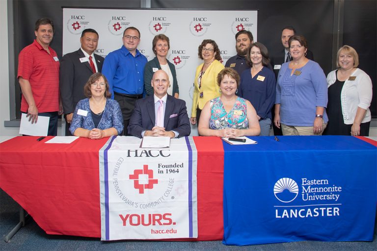 EMU at Lancaster and HACC sign second articulation agreement - EMU News