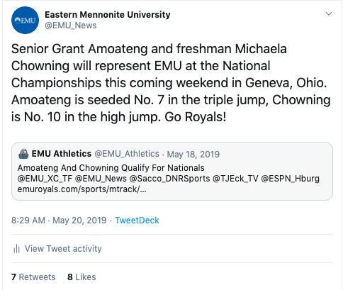 Twitter-Athletics - EMU News