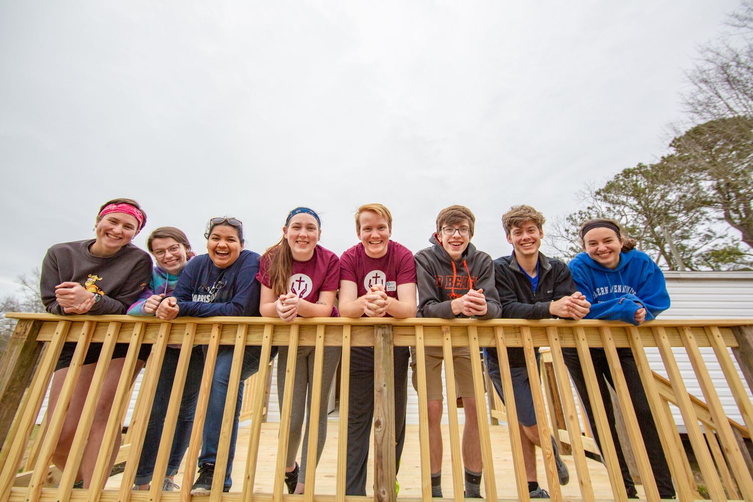 Students assist rebuilding efforts following hurricane damage in North ...