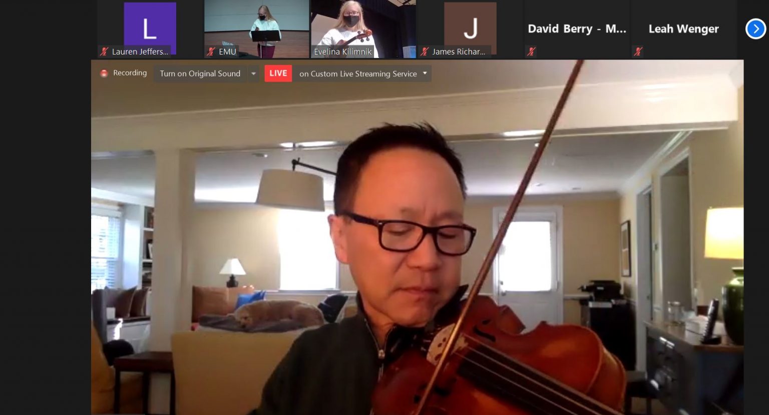 Philadelphia Orchestra Concertmaster David Kim visits EMU for virtual ...